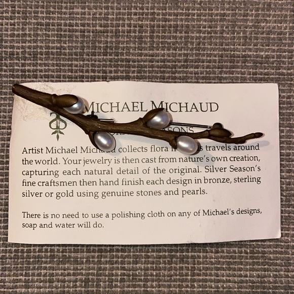 Michael-Michaud | Jewelry | Michael Michaud Pussywillow Brooch | Poshmark